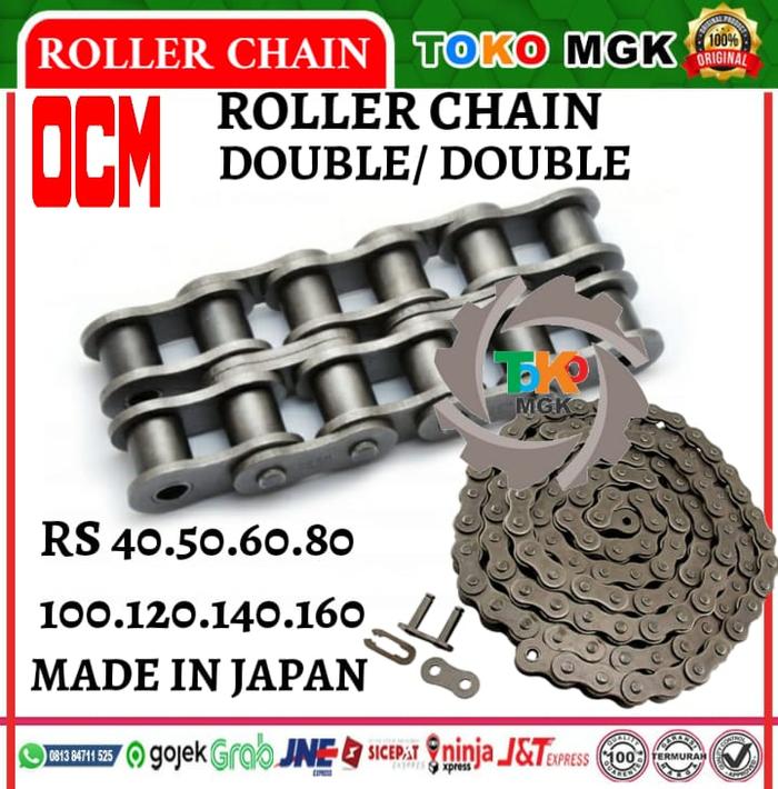 Jual RS 140-2 DOUBLE OCM ROLLER CHAIN ORIGINAL MADE IN JAPAN - Jakarta ...