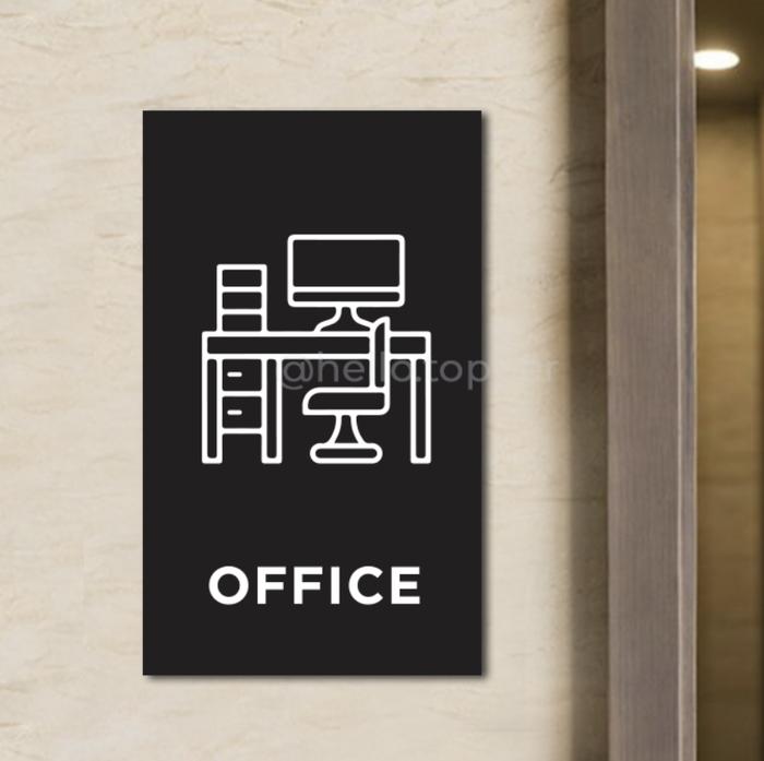 Jual Office Sign Acrylic Modern | Akrilik Label | Sign Office|Sign ...