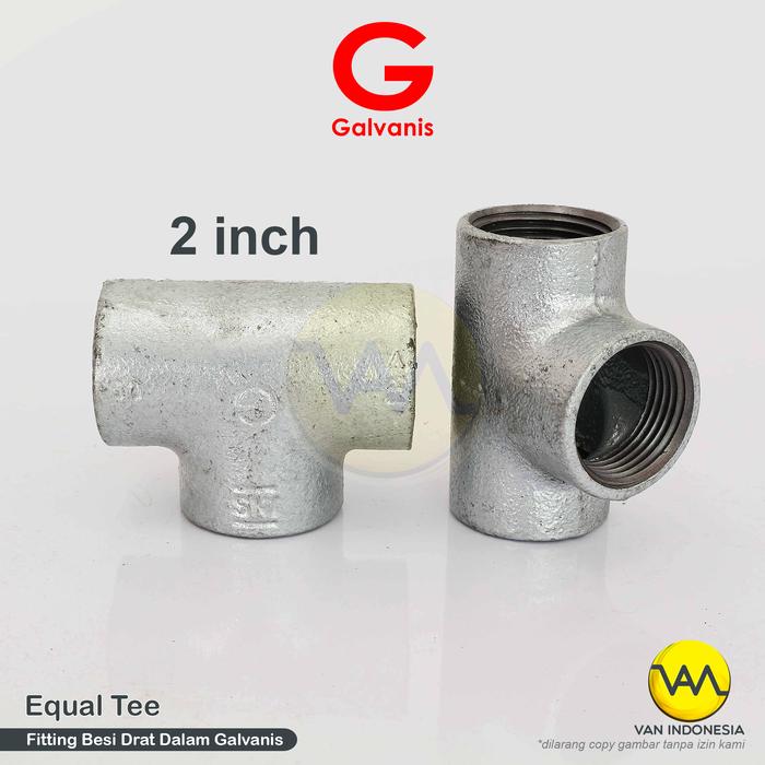 Jual Equal Tee Galvanis 2 inch Fitting Pipa Besi - Kota Bandung - VAN ...