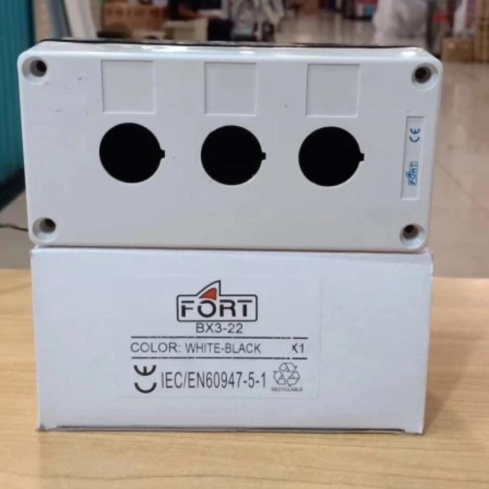 Jual Control Box Push Button 22 mm 3 Lubang BX3-22 - Jakarta Pusat ...