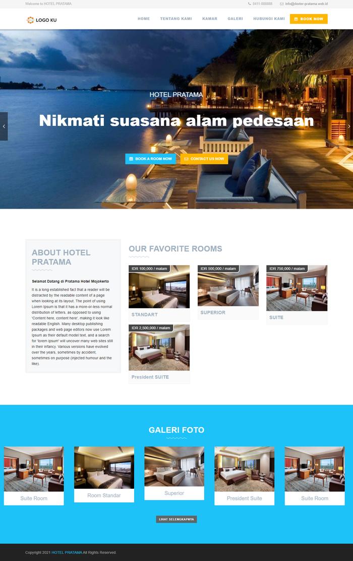 Jual Sistem Informasi Manajemen Hotel dengan PHP dan MySQL - Kab. Mojokerto - pratamamjk | Tokopedia