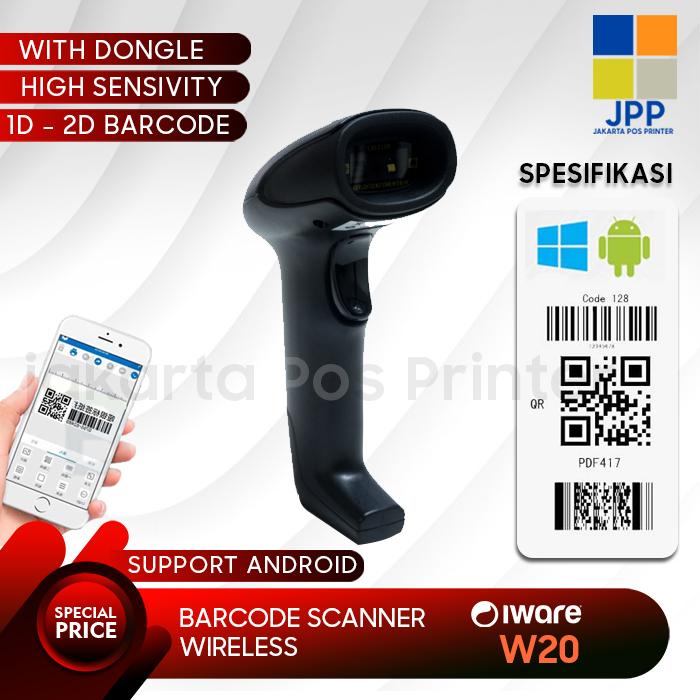 Jual BARCODE SCANNER 2D QR CODE EFAKTUR ULTRON 2D WIRELESS W20 ...