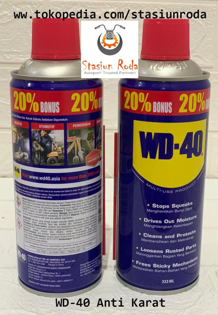 Jual WD 40 PELUMAS ANTI KARAT / PELUMAS SERBA GUNA ISI 333ML ( Besar ...