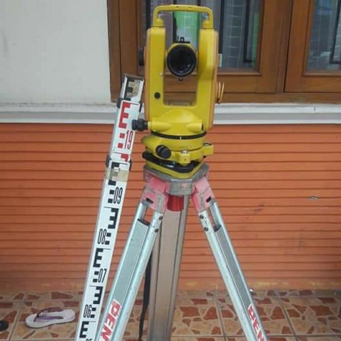 Jual Theodolite Manual Topcon TL 6G lengkap tripod dan rambu ukur 5m ...