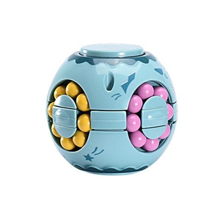 Jual SS17126 - MARBLE RUBIK CUBE PUZZLE HANDLE CUBE FIDGET TOYS CYAN ...