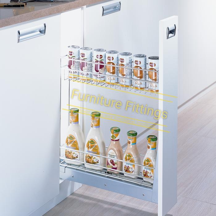 Jual PO rak botol tarik kitchen rel double track cabinet 15 cm / 150 mm ...