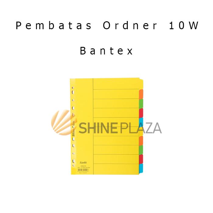 Jual Pembatas Ordner Bantex 10 Warna A4 6050 - Cardboard Index ...