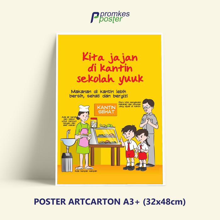 Jual Poster Kesehatan PHBS di Sekolah Kantin Sehat - Kab. Tangerang ...
