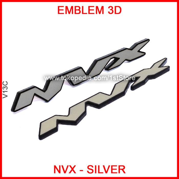 Jual Emblem NVX Silver Logo 3D Sticker Timbul Body Body Aerox 155 ...