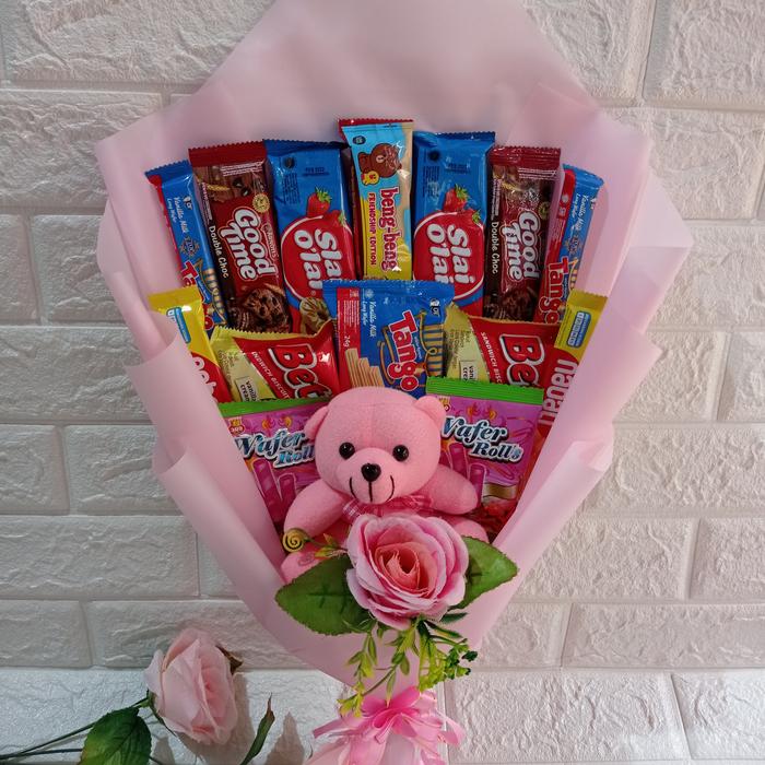 Jual BUCKET SNACK SIDANG WISUDA ULTAH (bisa custem warna kertas sesuai ...