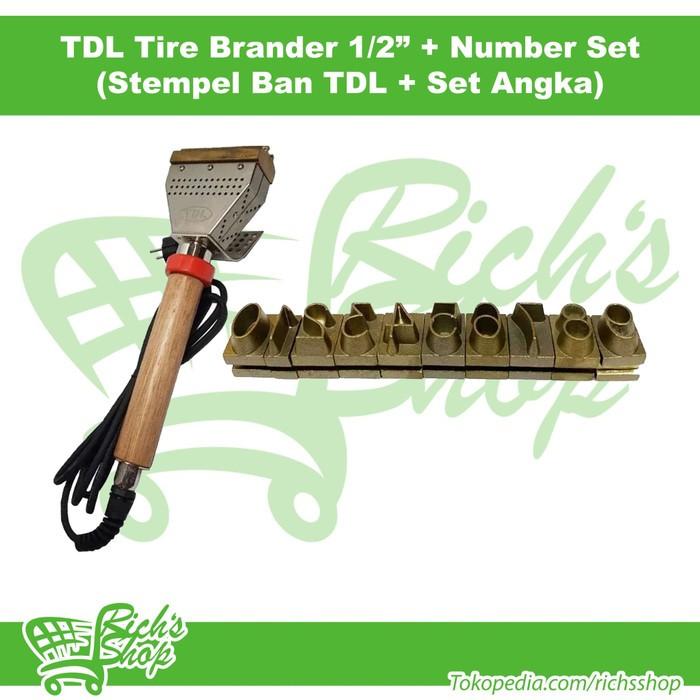 Jual Paket Stempel Ban Listrik TDL Tire Brander 1/2 Inch + Angka Huruf ...