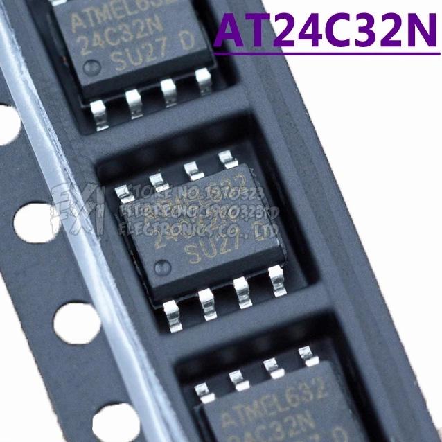 Jual AT 24C32 24C32N AT24C32 24C32 24C32B Penyimpanan Chip IC SMD SOP-8 ...