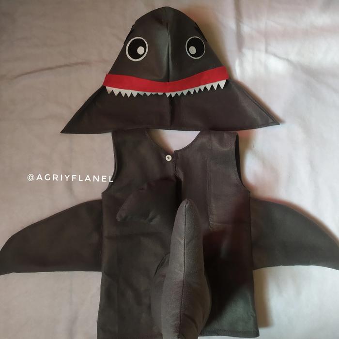 Jual Agriyflanel/kostum hiu/ baju dan topi/flanel/anak - Kota Tangerang ...