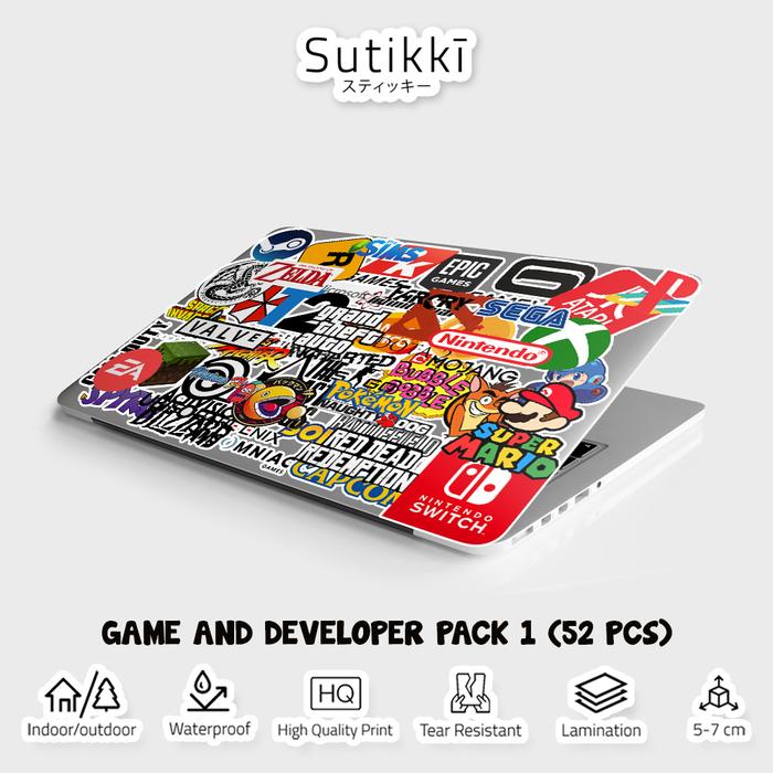 Jual Sticker Pack Logo Video Game Developer Stiker Laptop Vinyl - Set 1 ...