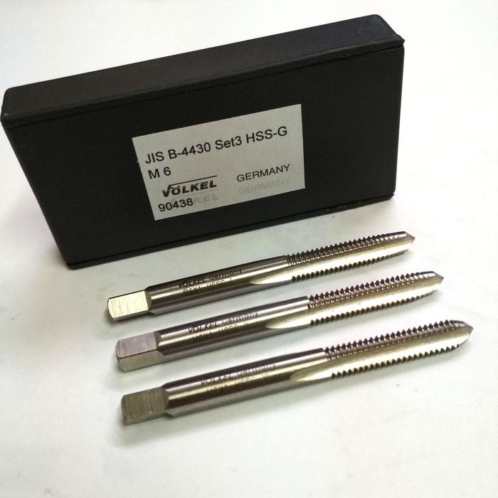 Jual HAND TAP M6 X 1.0 JIS B4430 HSSG Art.90438 VOLKEL GERMANY - Jakarta Barat - mahaes store ...