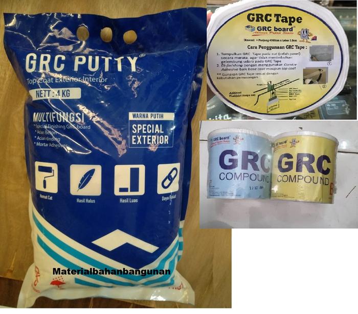 Jual paket grc top coat lakban grc compound set a b penyambung grc ...