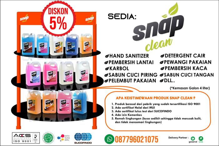 Jual Karbol, Pembersih Kamar Mandi,toilet & Lantai, Snap Clean, 4ltr ...