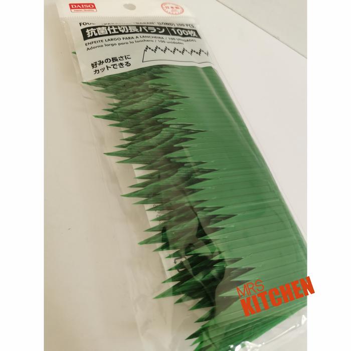 Jual Food Seperators Baran Long Pembatas Makanan Bento Daiso Isi 100pcs ...