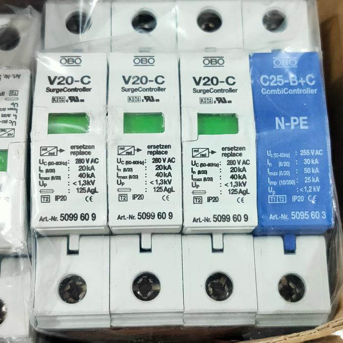 Jual Surge Arrester Obo V20-C 280v Ac 3phase+N-Pe /arester obo v20 ...