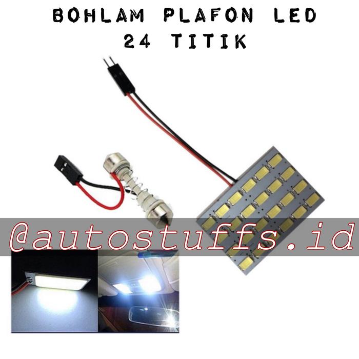 Jual Bohlam Lampu Plafon Mobil 24 Titik/Lampu LED Plafon-Kabin Mobil ...