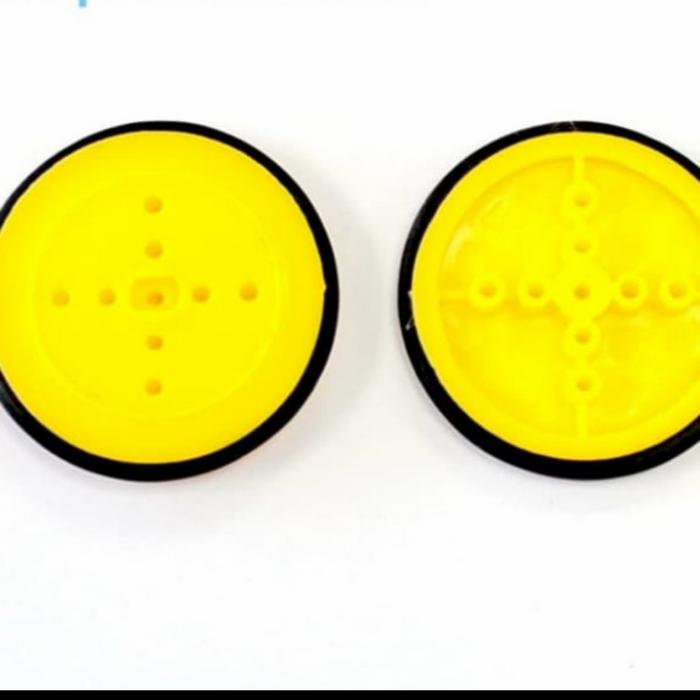 Jual Rubber Wheel Roda Karet Smart Car Line Follower Balancing Robot ...