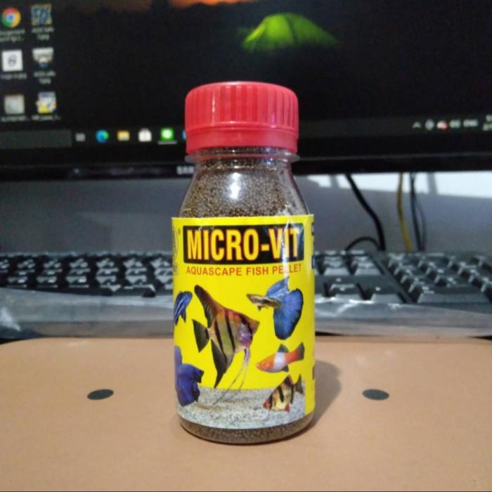 Jual pelet microvit micro-vit mikrovit mikro vit pakan ikan hias ...
