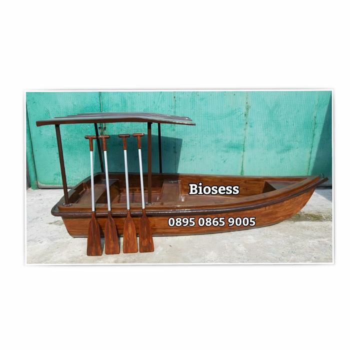 Jual perahu fiber perahu dayung,boat,kano,kayak,sampan motif kayu ...
