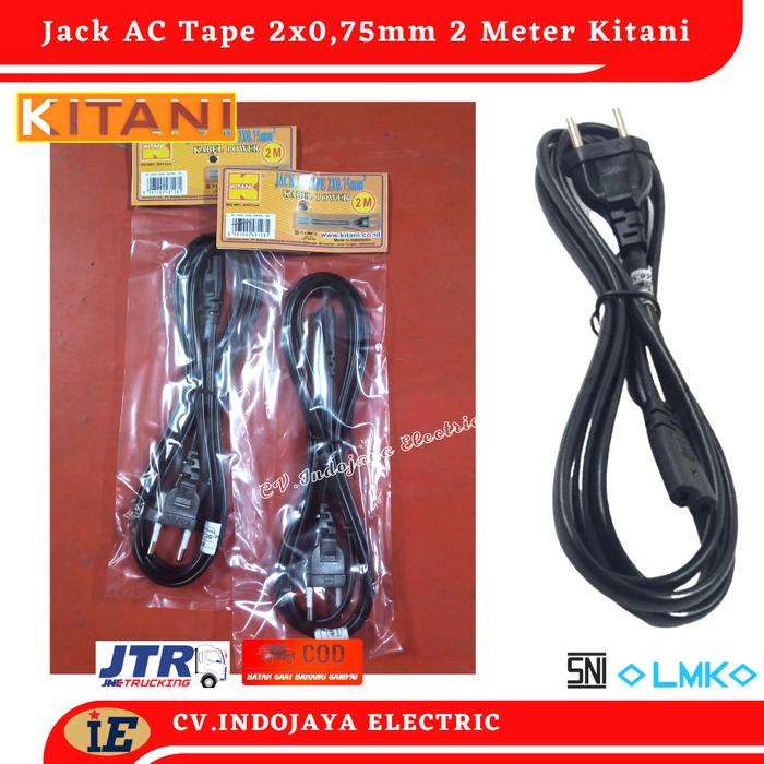 Jual Kabel AC Tape (8)2 meter KITANI/Kabel Power Tape Ps dll - Kab ...