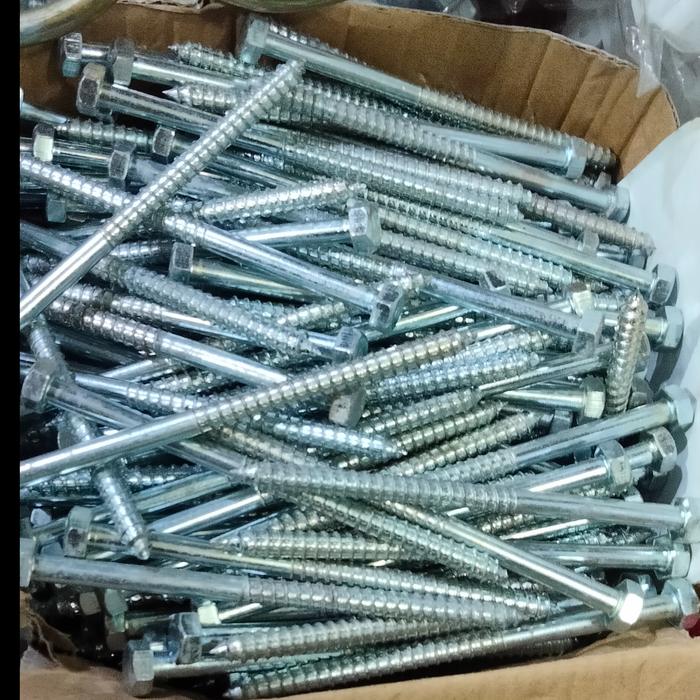 Jual skrup fisher S10 | skrup 1/4 x 4 inch| Pab 1/4 x 10 cm isi 50 ...