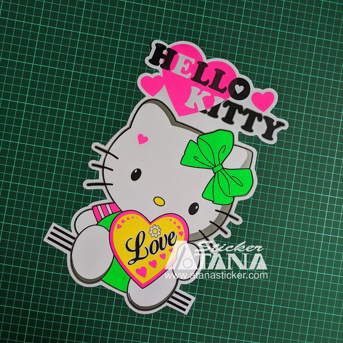 Jual Stiker Printing Sablon Jumbo Vinyl Hello Kitty Kartun Anime Imut ...