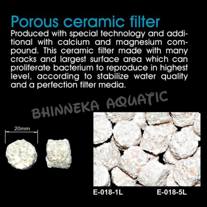 Jual Porous Ceramic Cylinder Big Rumah Bakteri Filter Aquarium ...