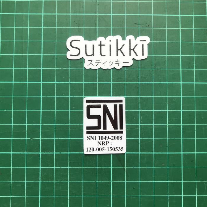 Jual Sticker SNI Printing Glossy Replacement 3 x 4 cm Print Sepeda ...