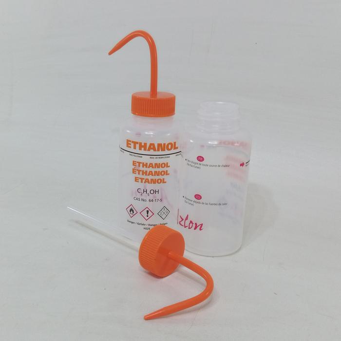 Jual WASH BOTTLE 500mL ETHANOL Botol bilas Safety Label wash Bottle ...