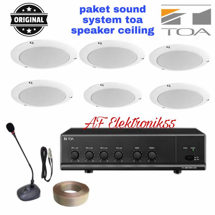Jual Paket Sound System Toa Ceiling 6 Unit Speaker - Jakarta Barat - AF ...