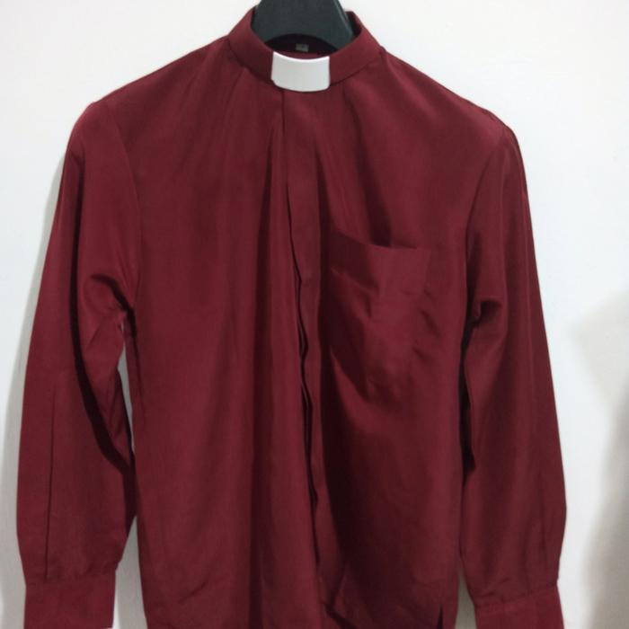 Jual Baju collar Pendeta(gratis collar) - Hitam, XXL - Kota Kupang ...