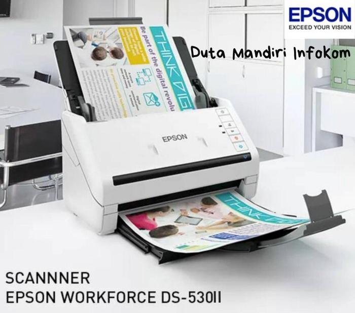 Promo Epson WorkForce DS-530II - A4 Duplex Sheet-fed Document Scanner ...