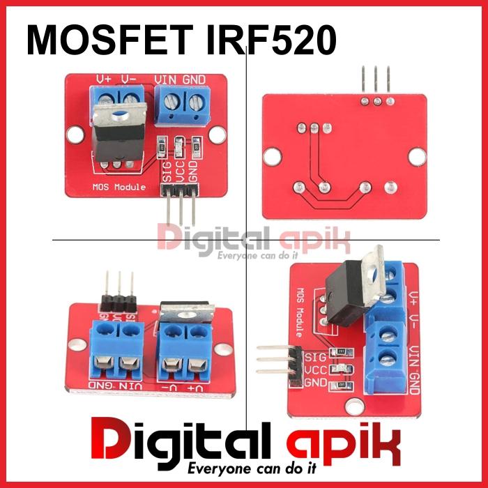 Jual IRF520 MOSFET Driver Module PWM Motor DC Laser CNC 24V 5A IRF 520 Fet - Kab. Semarang ...