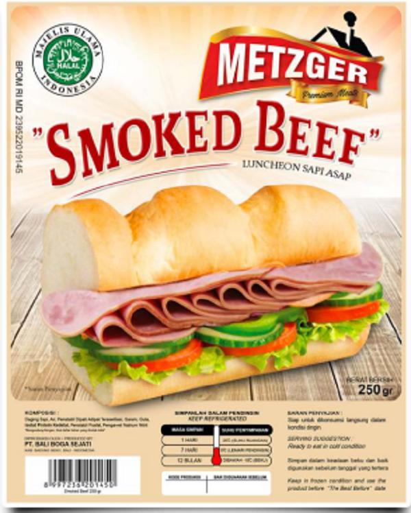Jual METZGER HAM SAPI SMOKED BEEF (100GR) HALAL - Kota Tangerang ...