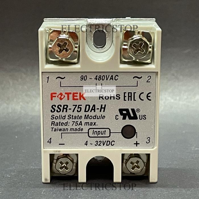 Jual FOTEK SSR-75 DA-H 100% ORIGINAL TAIWAN SSR75DAH SSR 75 DAH - Jakarta Barat - ElectricStop ...