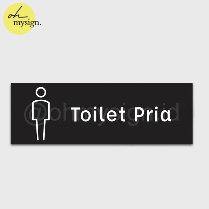 Jual SIGN BOARD TOILET PRIA | PAPAN TANDA WC PRIA | SIGN RESTROOM ...