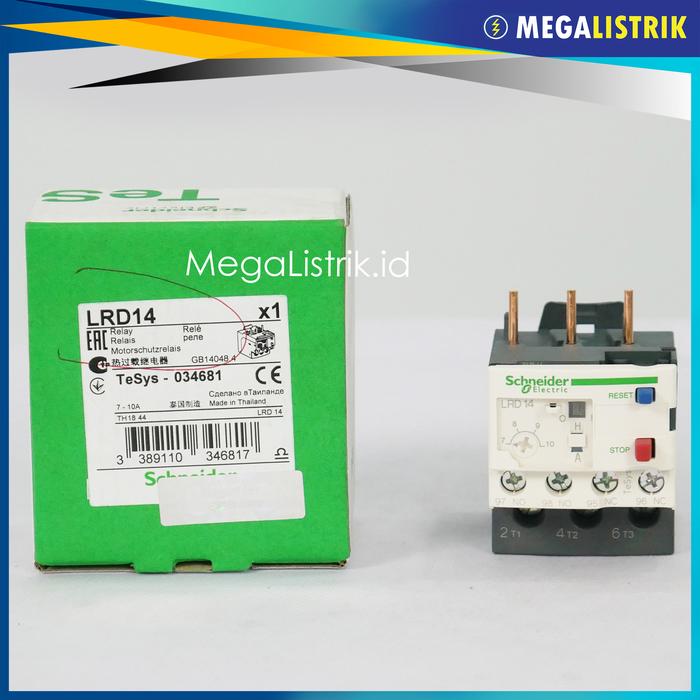 Jual Schneider Thermal Overload Relay TeSys D LRD14 / LRD-14 ( 7-10A ...