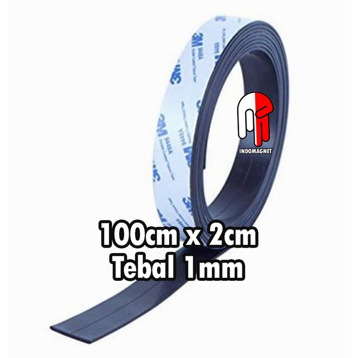 Jual Magnet Strip Karet Lembaran Tempelan Kulkas 2cm x 100cm Tape 3M Foam - Jakarta Timur ...