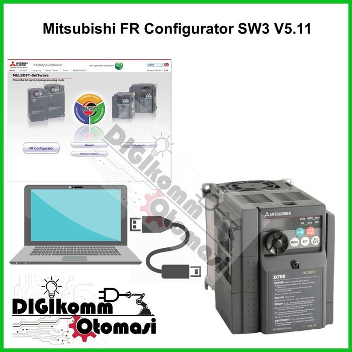 Jual Mitsubishi FR Configurator SW3 V5.11 Software VSD Inverter - Kab ...