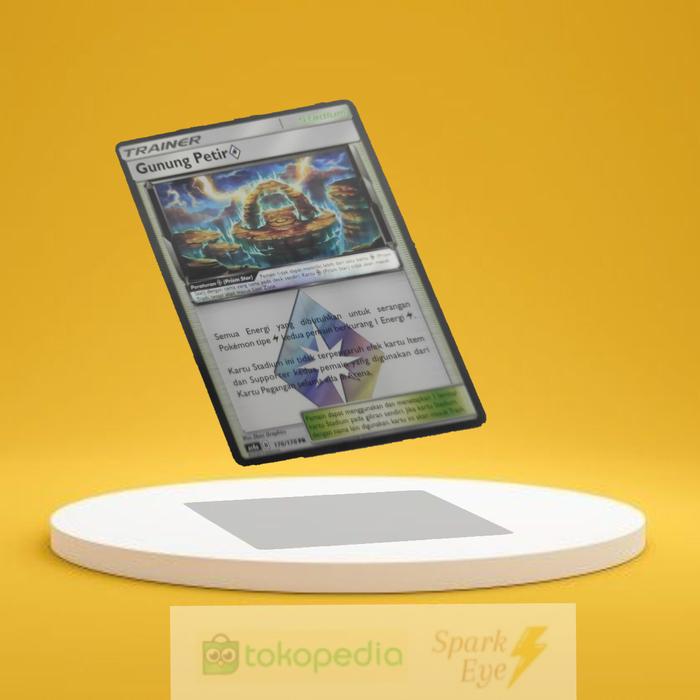 Jual Kartu Pokemon Stadium Gunung Mountain Petir Prism Star TCG ...