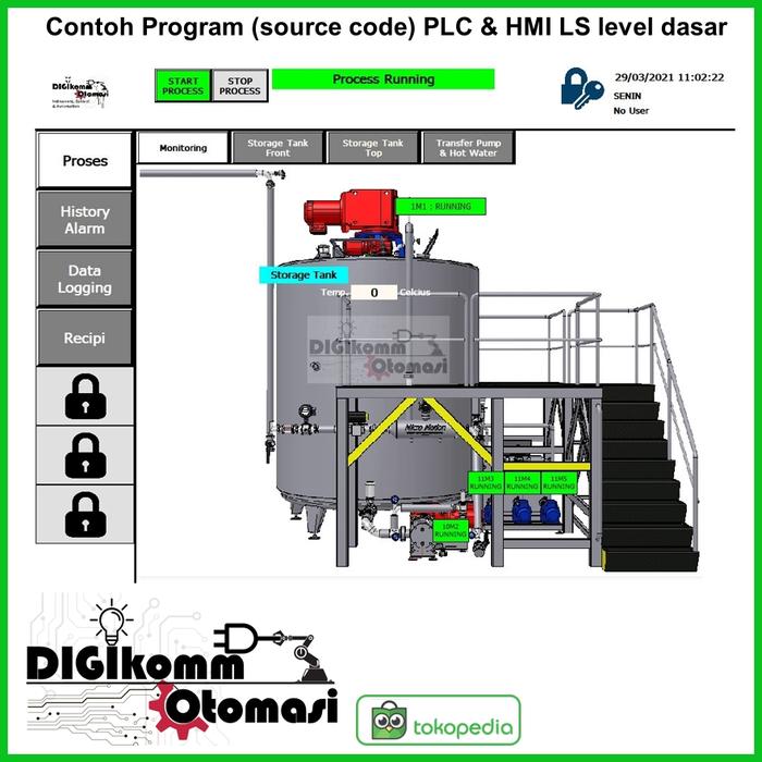 Jual Contoh Program (source code) PLC & HMI LS level dasar - Kab ...