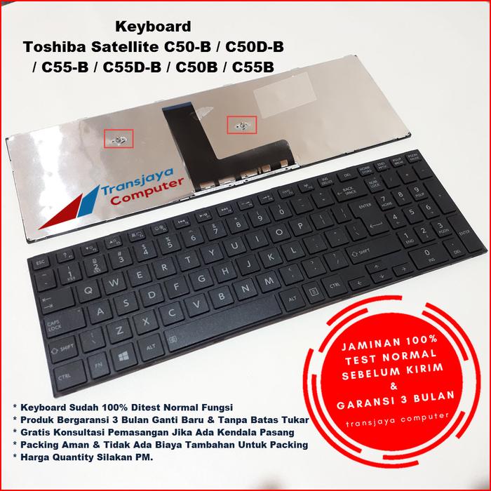 Jual Keyboard Laptop Toshiba Satellite C50-B C55-B L55-B L50-B C50D-B ...