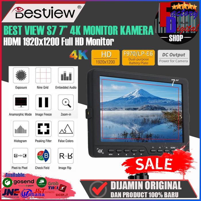 Jual Best View S7 7 Inci HDMI 1920X1200 4K Monitor Full HD BestView S7 ...