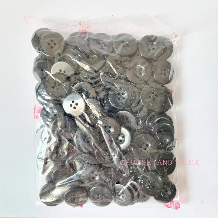 Jual Kancing Baju Lobang 4 ukuran 32L 28L 24L / Kancing Baju Lubang 4 ...