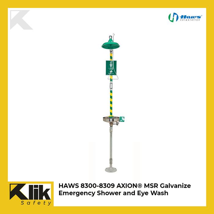 Jual HAWS 8300-8309 AXION MSR Galvanize Emergency Shower and Eye Wash ...