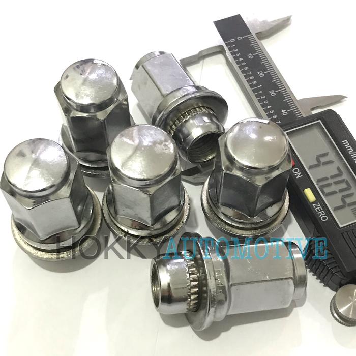 Jual baut mur roda racing hilux fortuner range rover 14 x 1,5 panjang ...